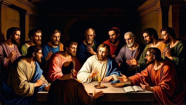 Download Jesus, Upper Room, Apostles. Royalty-Free Stock Illustration ...