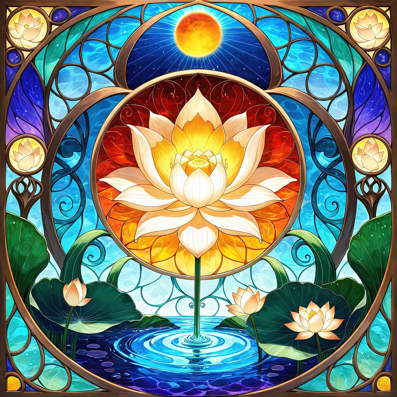 Download Lotus, Meditation, Moon. Royalty-Free Stock Illustration Image ...