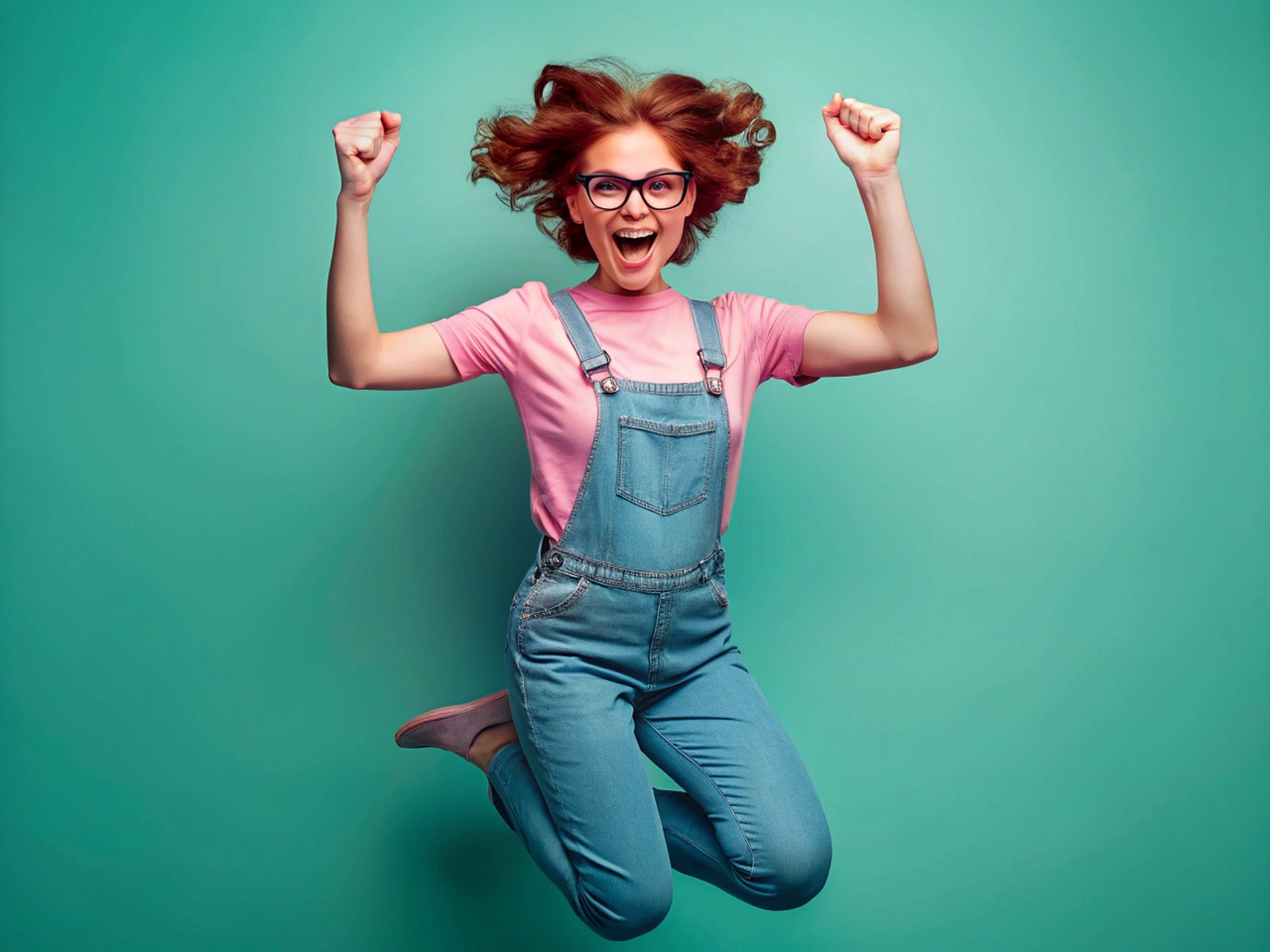 Download Woman, Portrait, Jumping. Royalty-Free Stock Illustration ...