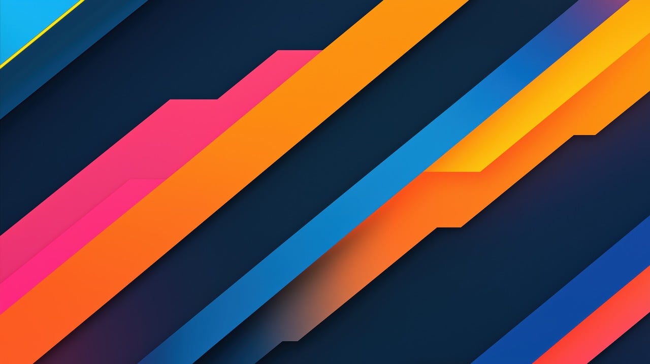 Geometris Warna-Warni Garis - Gambar gratis di Pixabay