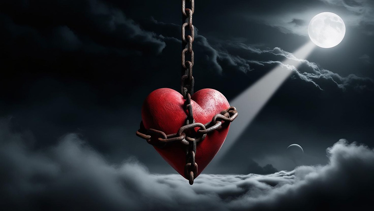 Download Heart, Chain, Moon. Royalty-Free Stock Illustration Image ...