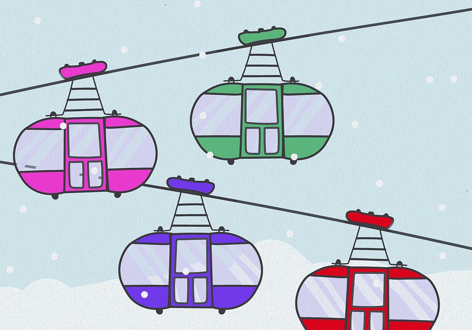 Download Ski Lift, Holiday, Snow. Royalty-Free Stock Illustration Image ...