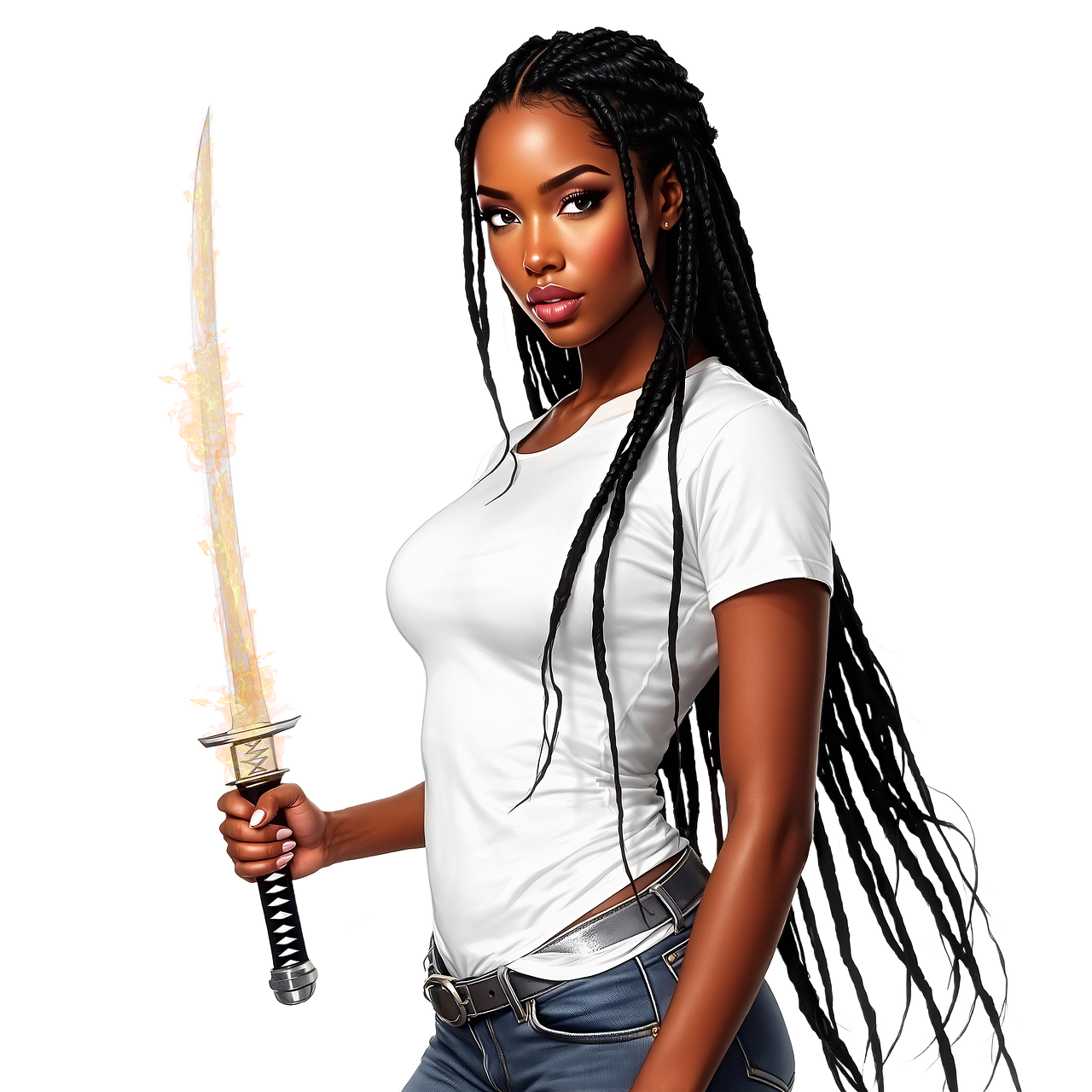 Download Woman, Warrior, Portrait. Royalty-Free Stock Illustration ...
