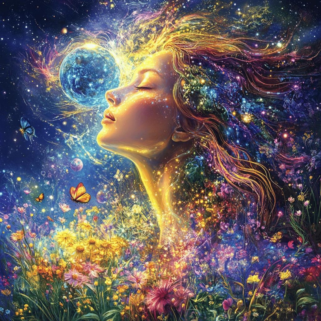 Download Spiritual, Mystic, Meadow. Royalty-Free Stock Illustration ...