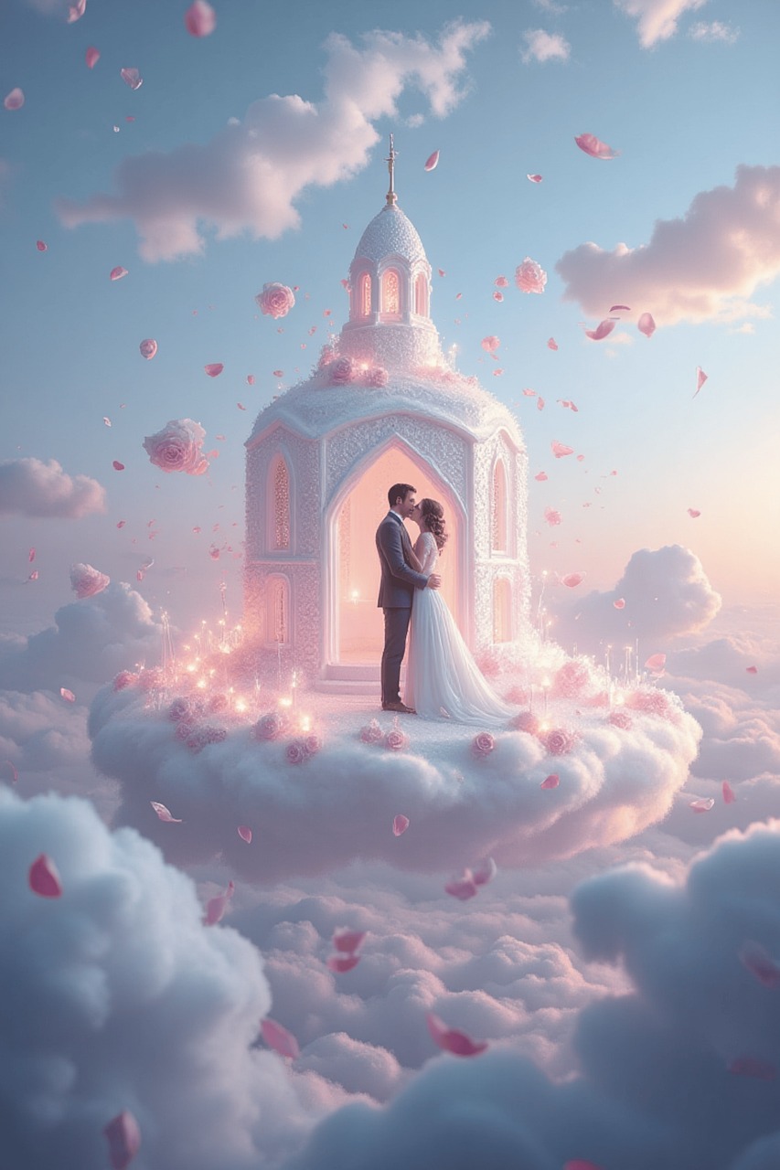 Download Valentine, Floating, Couple. Royalty-Free Stock Illustration ...