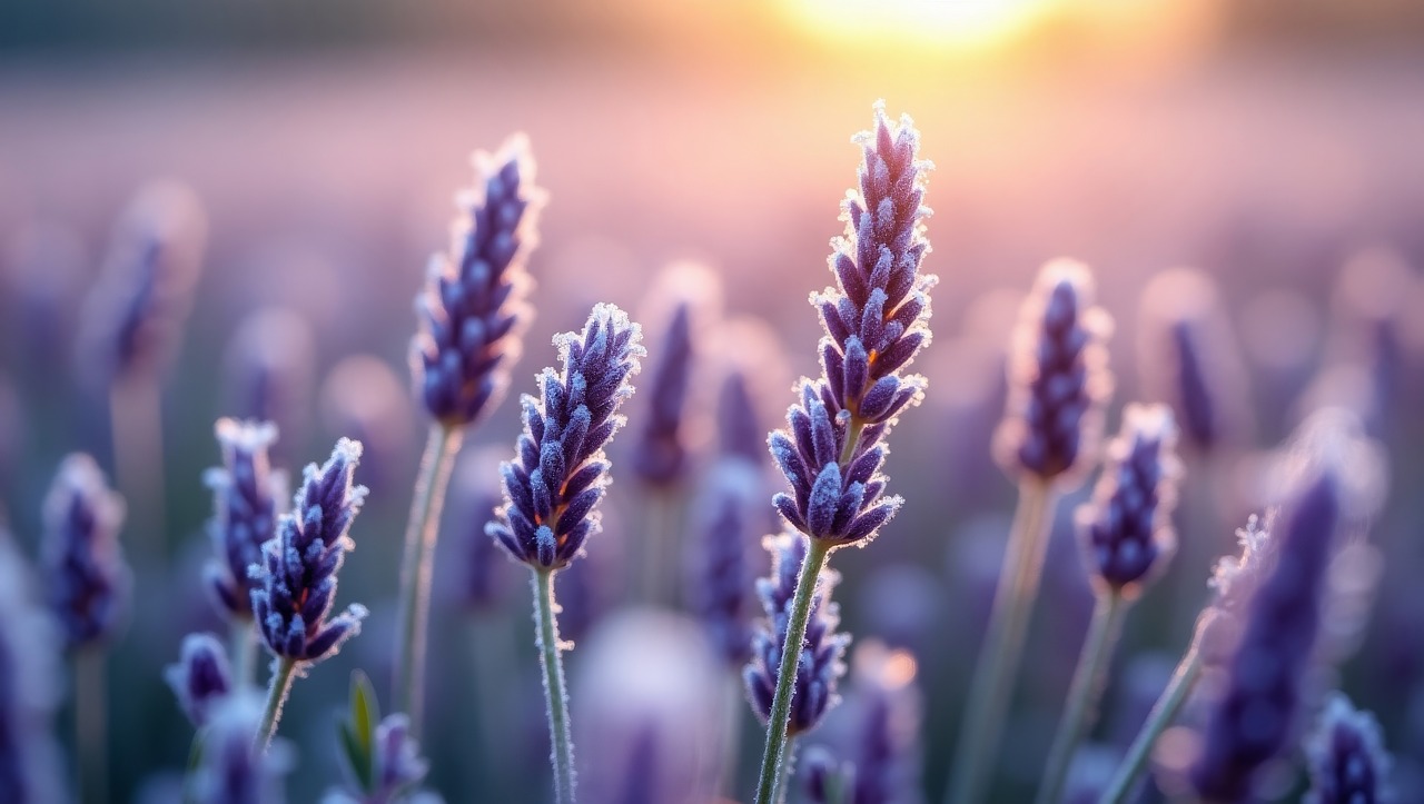 Download Flowers, Lavender, Frost. Royalty-Free Stock Illustration ...
