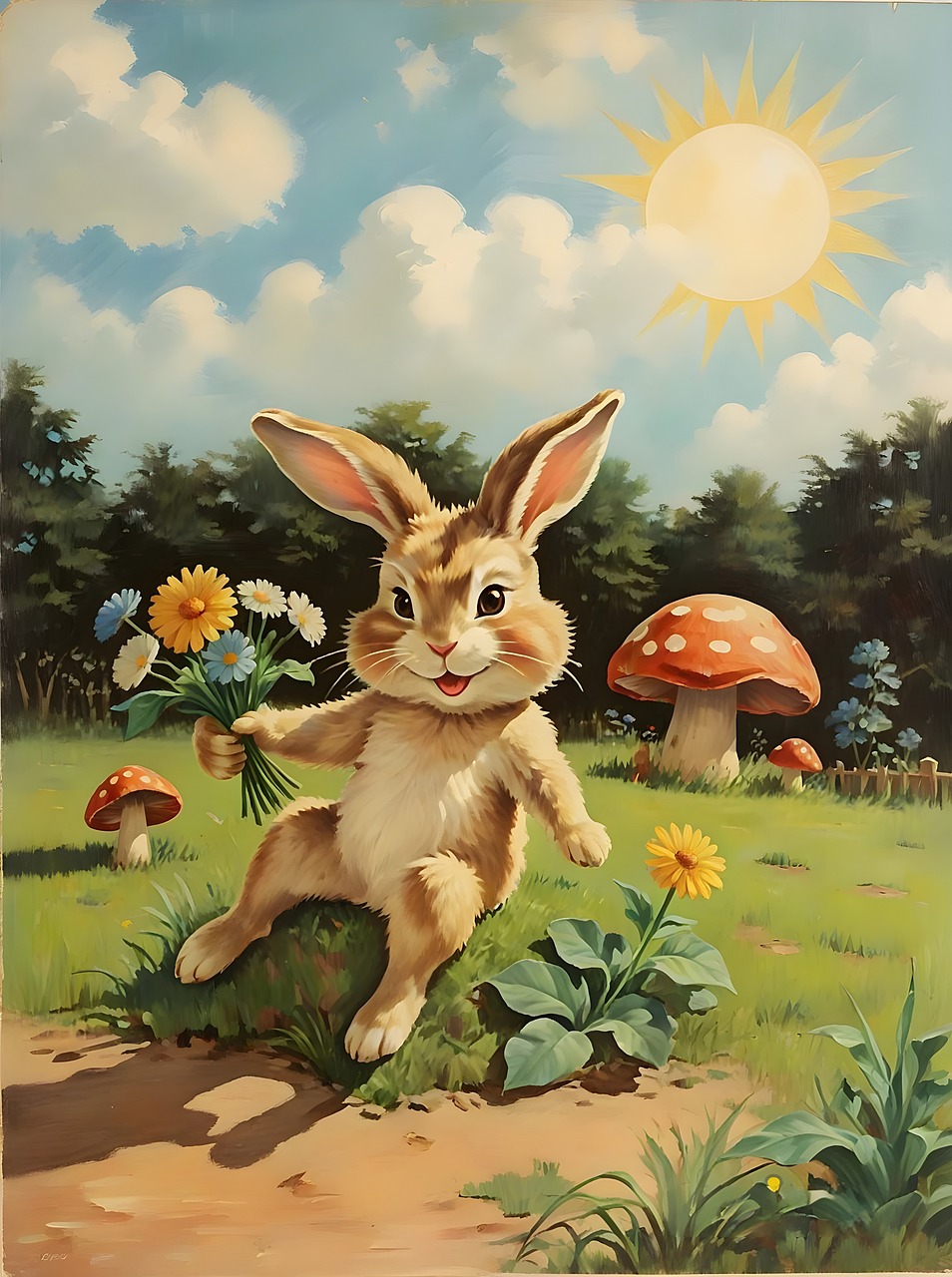 Download Easter, Bunny, Spring. Royalty-Free Stock Illustration Image ...