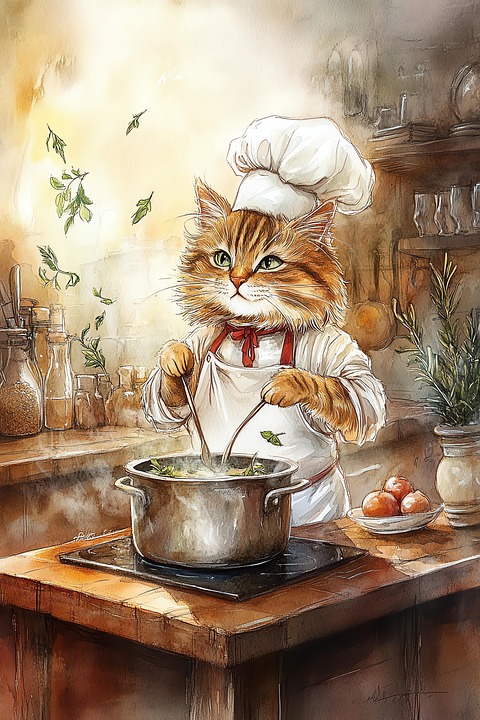 Download Ai Generated, Cat, Chef. Royalty-Free Stock Illustration Image ...