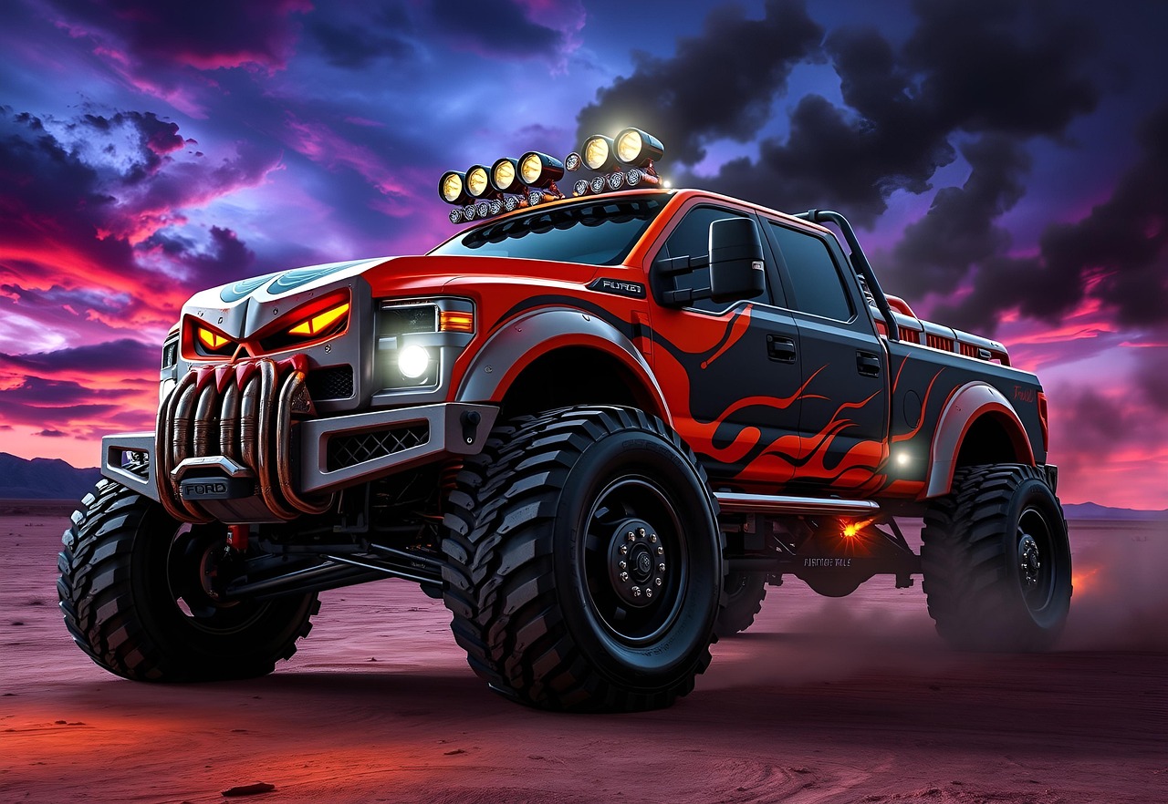 Download Monster Truck, Truck, Vehicle. Royalty-Free Stock Illustration ...