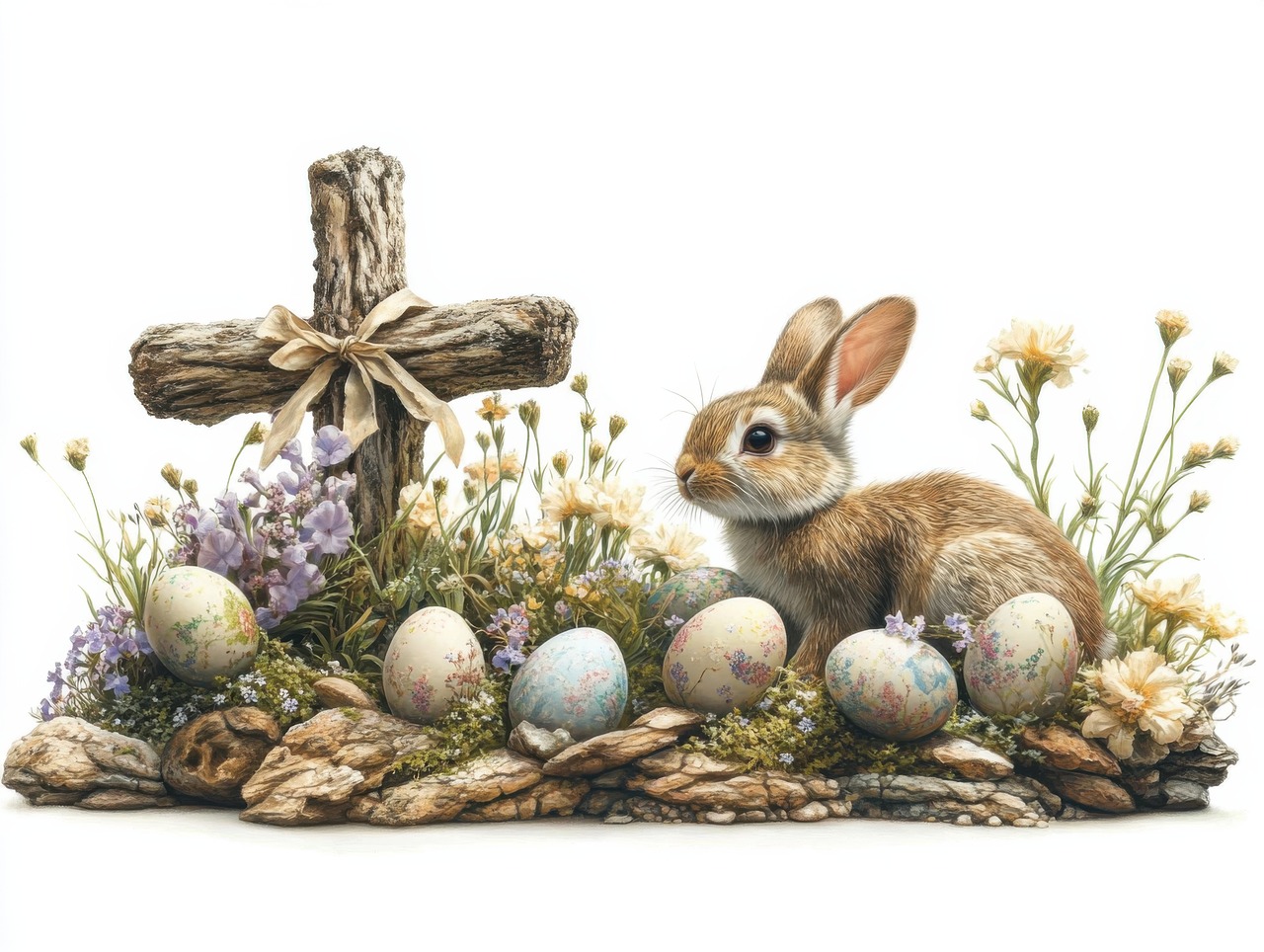 Download Ai Generated, Easter, Bunny. Royalty-Free Stock Illustration ...