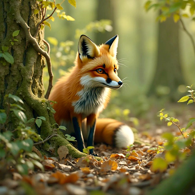 Download Ai Generated, Fox, Red. Royalty-Free Stock Illustration Image ...