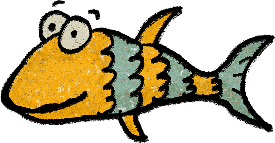 Download Hand Drawn, Fish, Cartoon. Royalty-Free Stock Illustration ...
