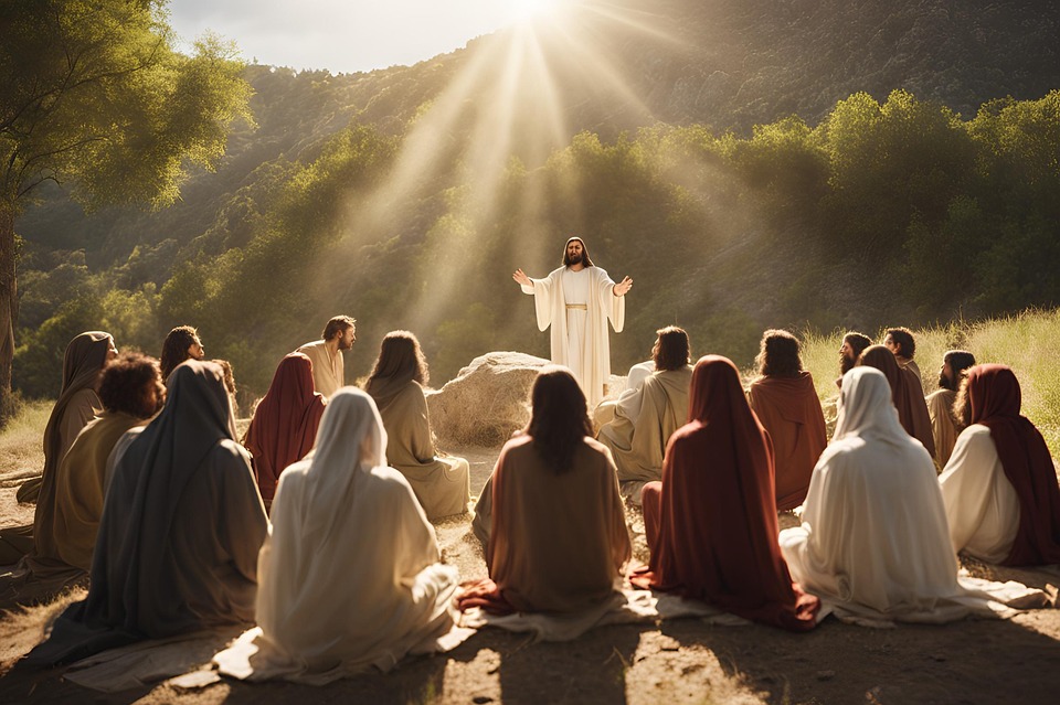 Download Jesus Teaching The People, Jesus, Teaching. Royalty-Free Stock ...