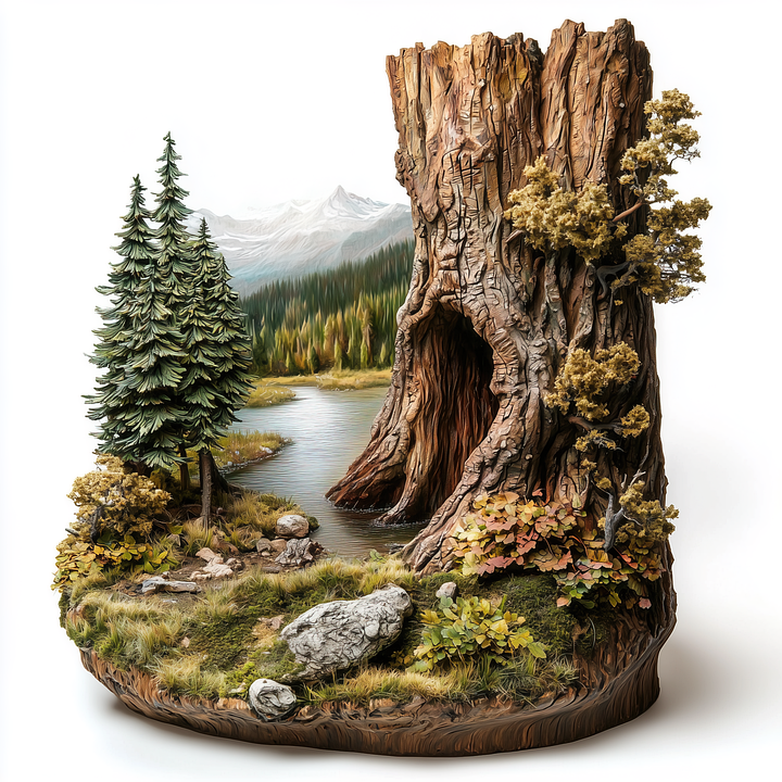 Download Diorama, Miniature Landscape, Enchanted Forest. Royalty-Free ...