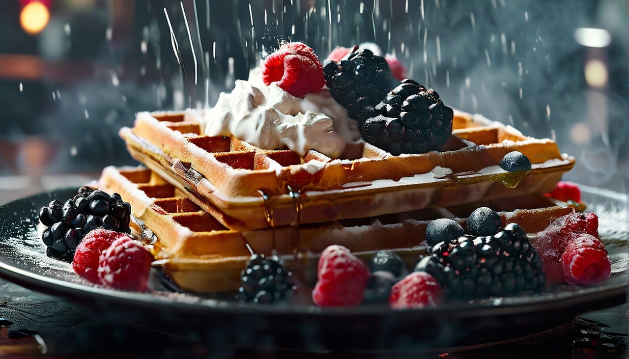 Download Waffles, Waffle, Dessert. Royalty-Free Stock Illustration ...