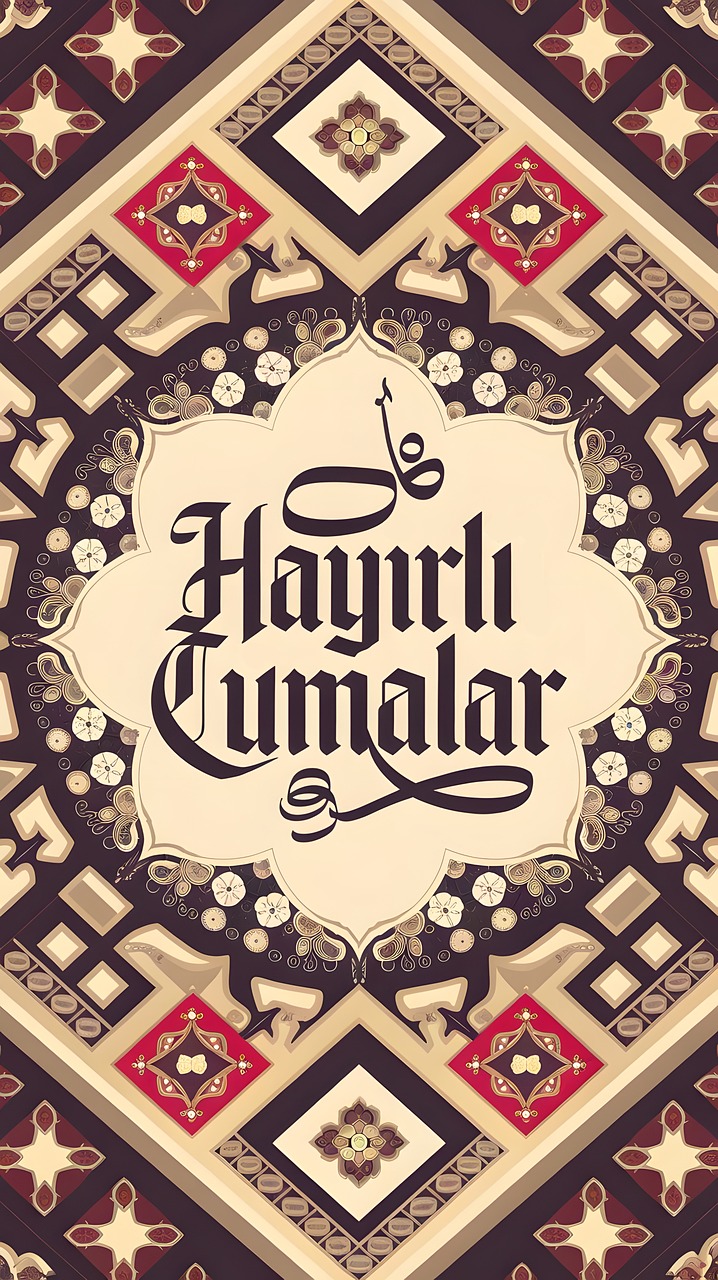 Download Hayırlı Cumalar, Blessed Friday, Islamic. Royalty-Free Stock ...