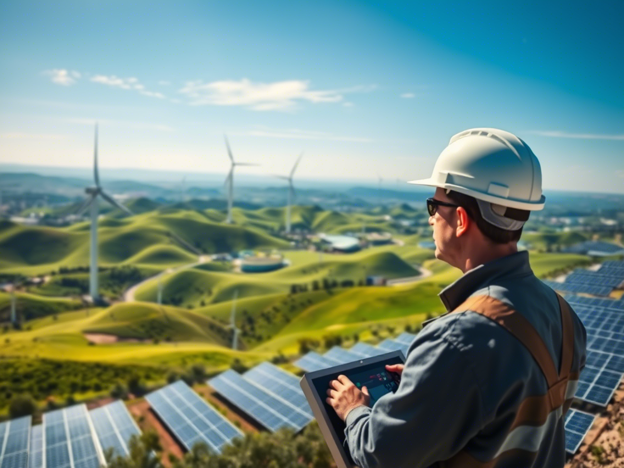 Download Ai Generated, Renewable Energy, Solar Panels. Royalty-Free ...