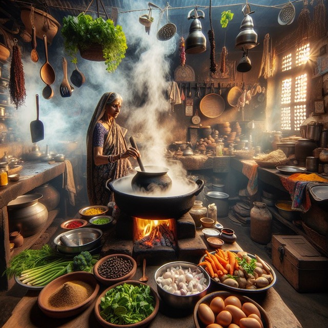 Download Indian Kitchen, Indian Cooking, Traditional. Royalty-Free ...