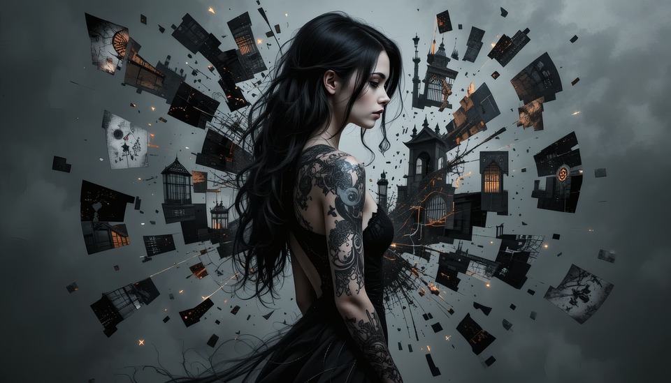 Download Poster Explosive Girl Royalty Free Stock Illustration Image