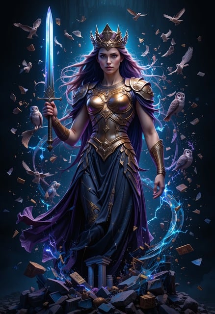 Download Ai Generated, Athena, Woman. Royalty-Free Stock Illustration ...