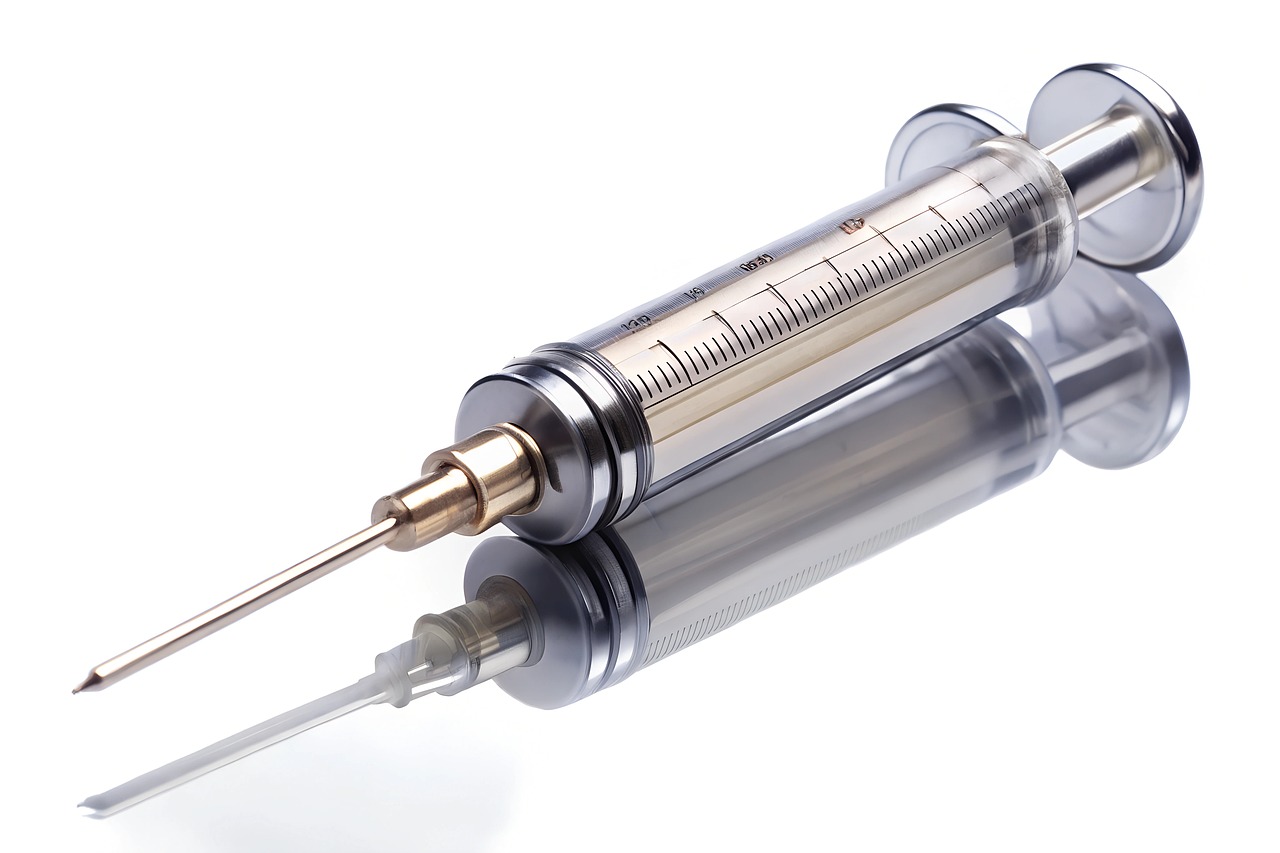 Download Sterile Syringe, Hypodermic Needle, Clear Barrel. Royalty-Free ...