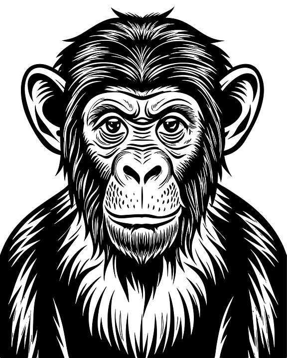 Affe Tier Tierwelt - Kostenlose Vektorgrafik auf Pixabay