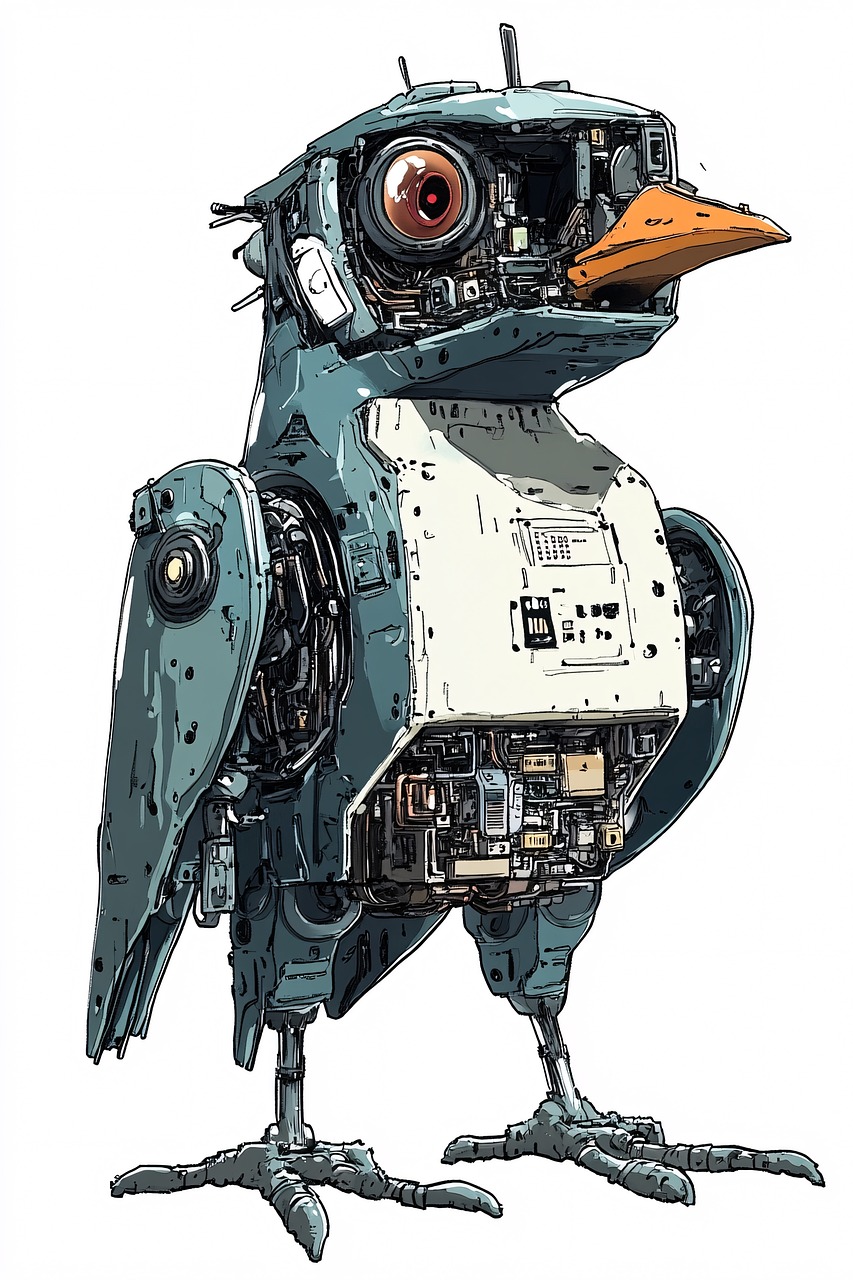 Download Ai Generated, Bird, Robot. Royalty-Free Stock Illustration ...