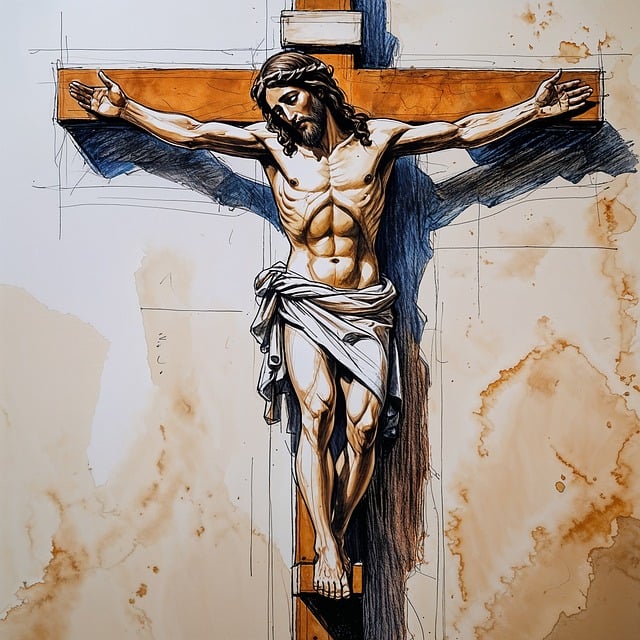 Download Jesus Sacrifice, Easter Theme, Wooden Cross. Royalty-Free ...