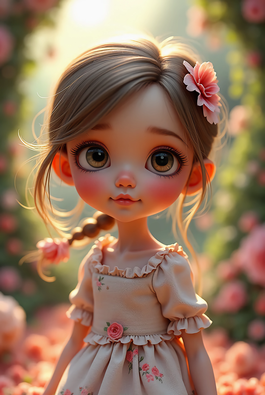 Download Little Girl Portrait Childhood Royalty Free Stock