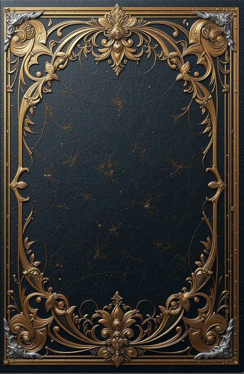 Download Luxurious Design, Book Cover, Black Background. Royalty-Free ...