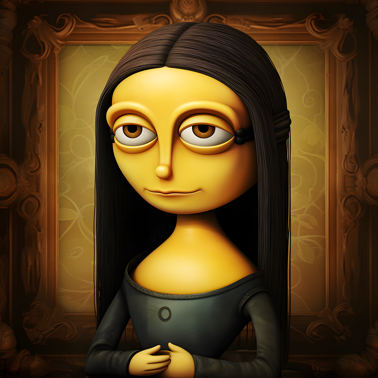 Mona Lisa Tegneserie Eine Ganz Besondere Mona Lisa Replik Wird