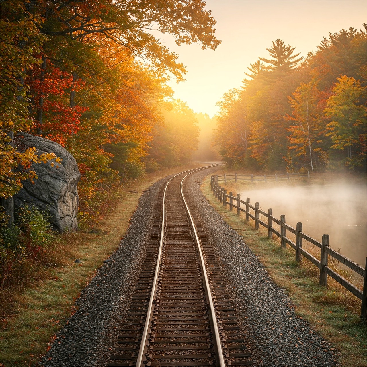 Download Ai Generated, Railroad, Tracks. Royalty-Free Stock ...