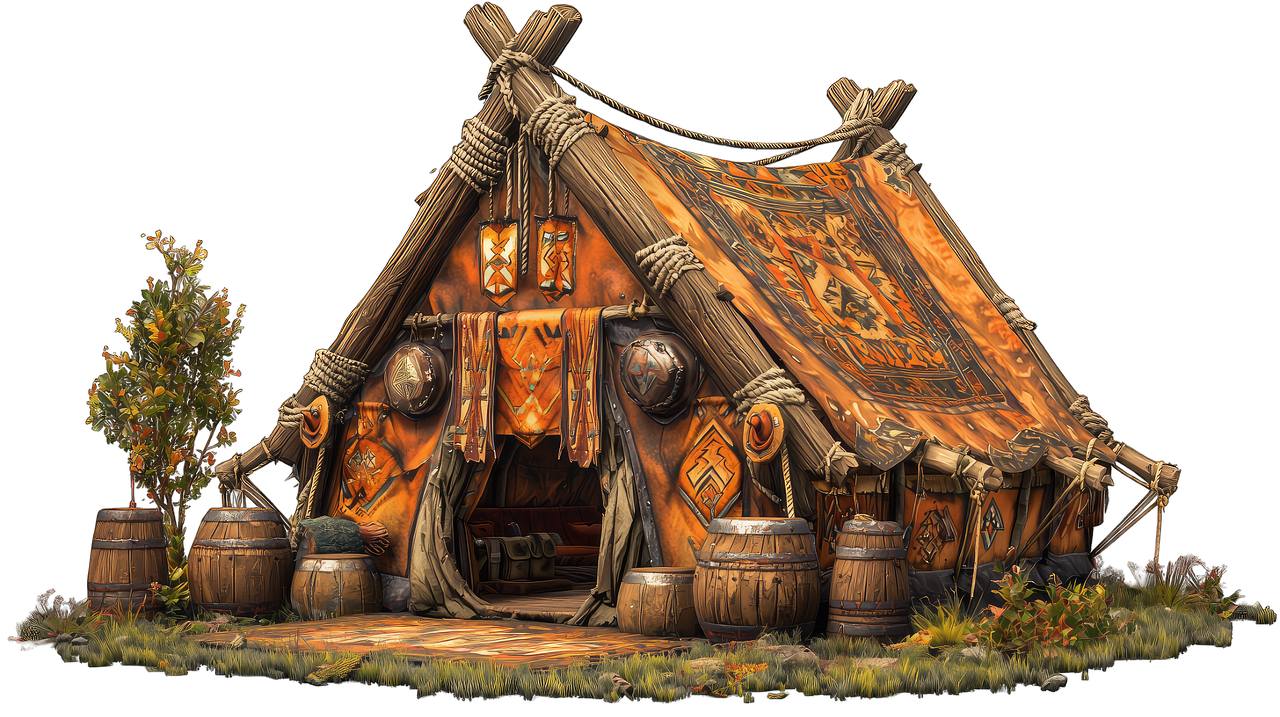 Download Tribal Tent, Tent, Shelter. Royalty-Free Stock Illustration ...
