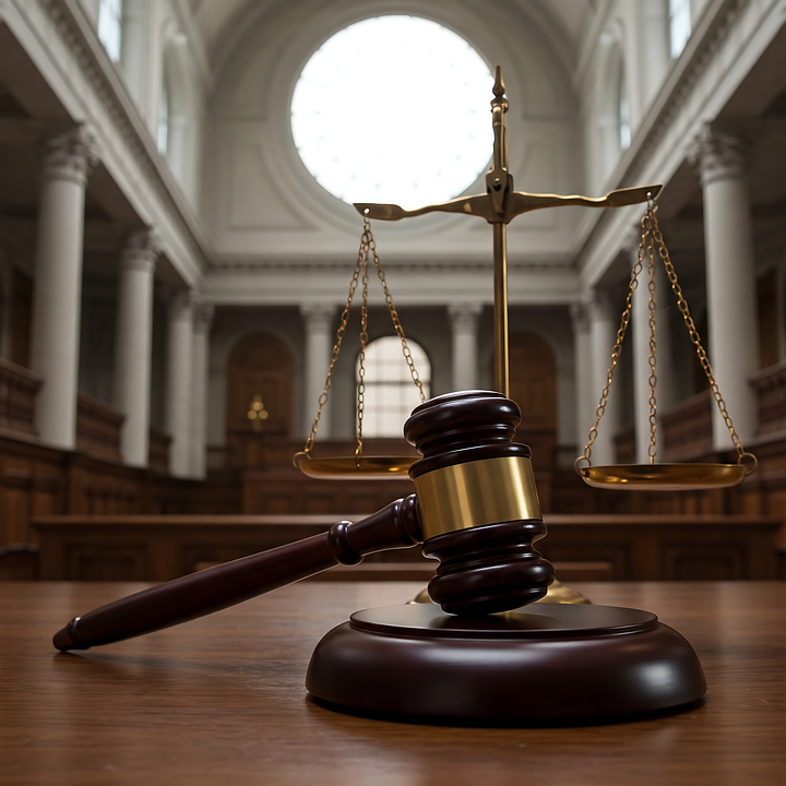 Download Judge Gavel, Scales Of Justice, Court Hall. Royalty-Free Stock ...