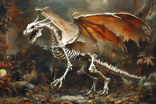 Download Dragon, Skeleton, Fantasy. Royalty-Free Stock Illustration ...