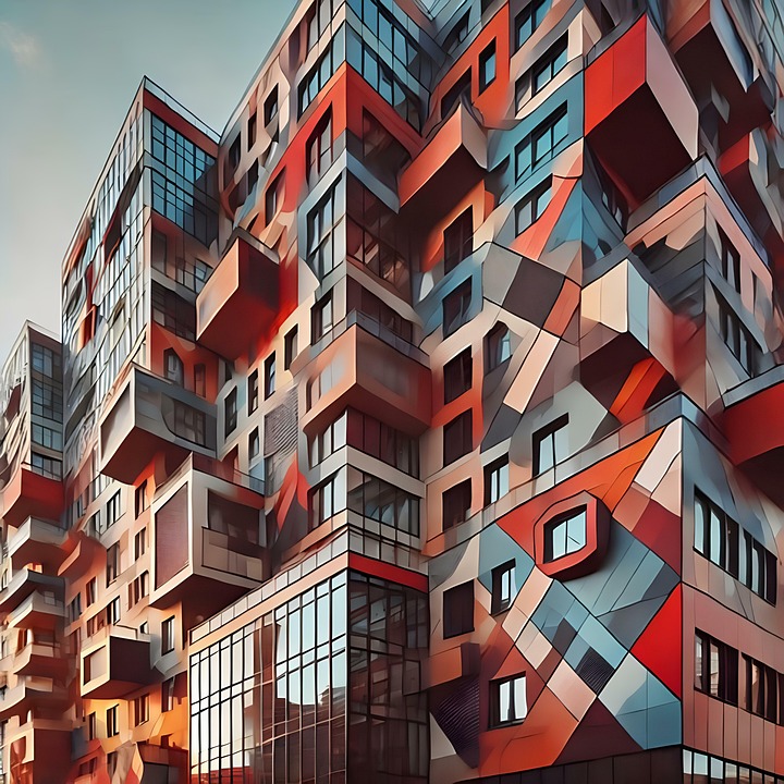 Download Modern Architecture, Cubic Design, Contemporary Building ...