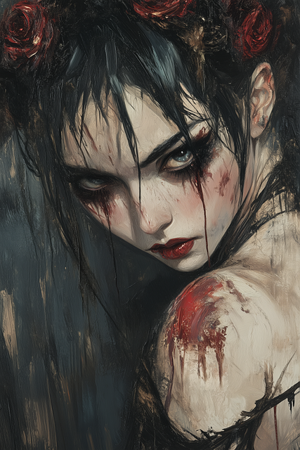 Download Woman, Gothic, Bloody. Royalty-Free Stock Illustration Image ...