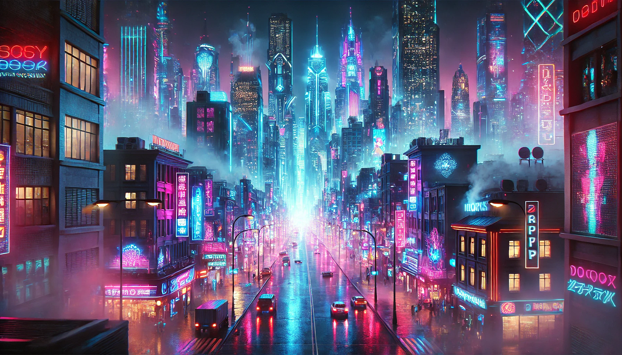 Ville Cyberpunk Horizon Au Néon - Image gratuite sur Pixabay