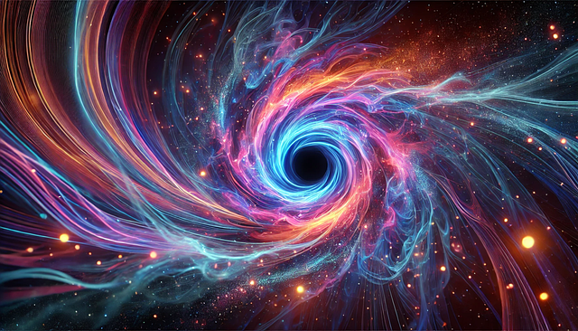 Download Cosmic Energy, Neon Swirl, Space Vortex. Royalty-Free Stock ...