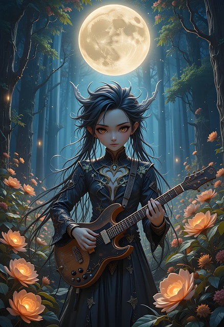 Download Fantasy, Guitar, Music. Royalty-Free Stock Illustration Image ...