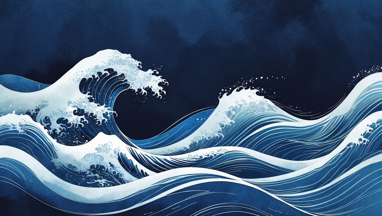 Ozean Welle Kunst Japanische - Kostenloses Bild auf Pixabay