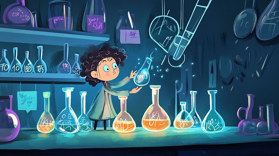 Download Child, Science, Experiment. Royalty-Free Stock Illustration ...