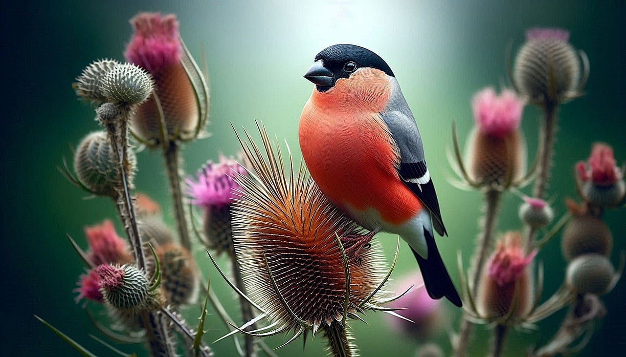Download Ai Generated, Bullfinch, Bird. Royalty-Free Stock Illustration ...