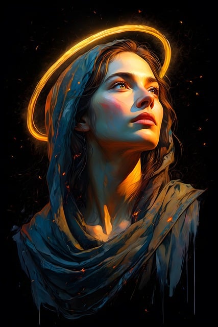 Download Halo, Saint, Virgin. Royalty-Free Stock Illustration Image ...