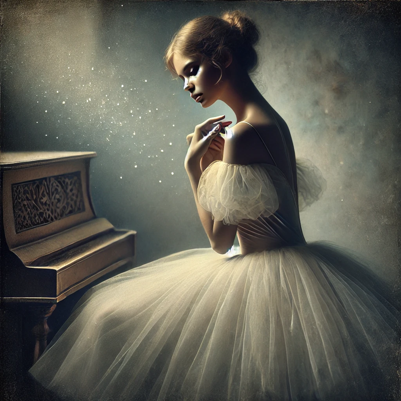 Download Ballerina, Sad, Piano. Royalty-Free Stock Illustration Image ...