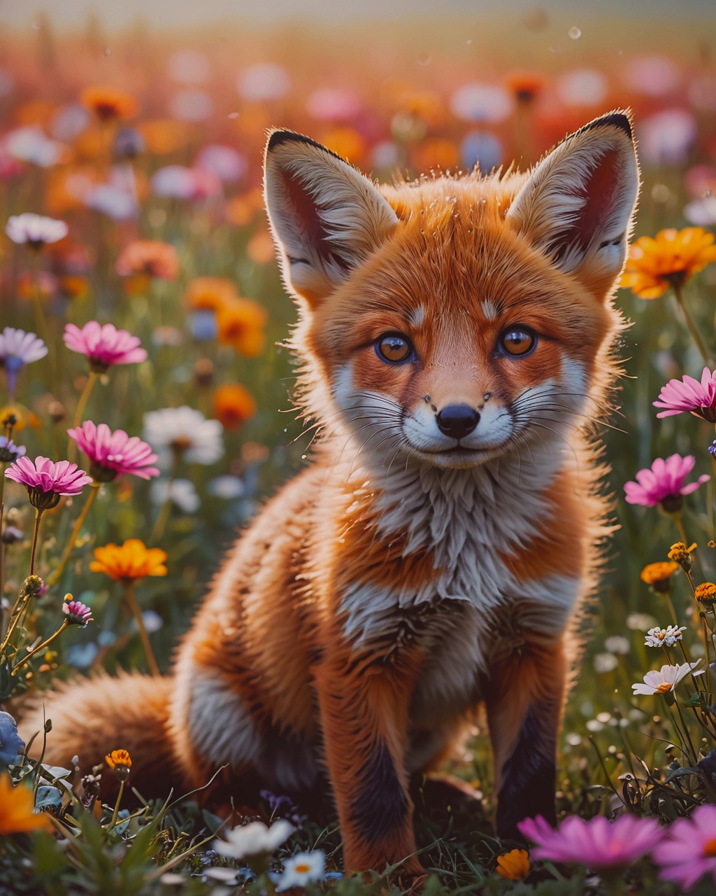 Download Ai Generated, Red Fox, Spring. Royalty-Free Stock Illustration ...