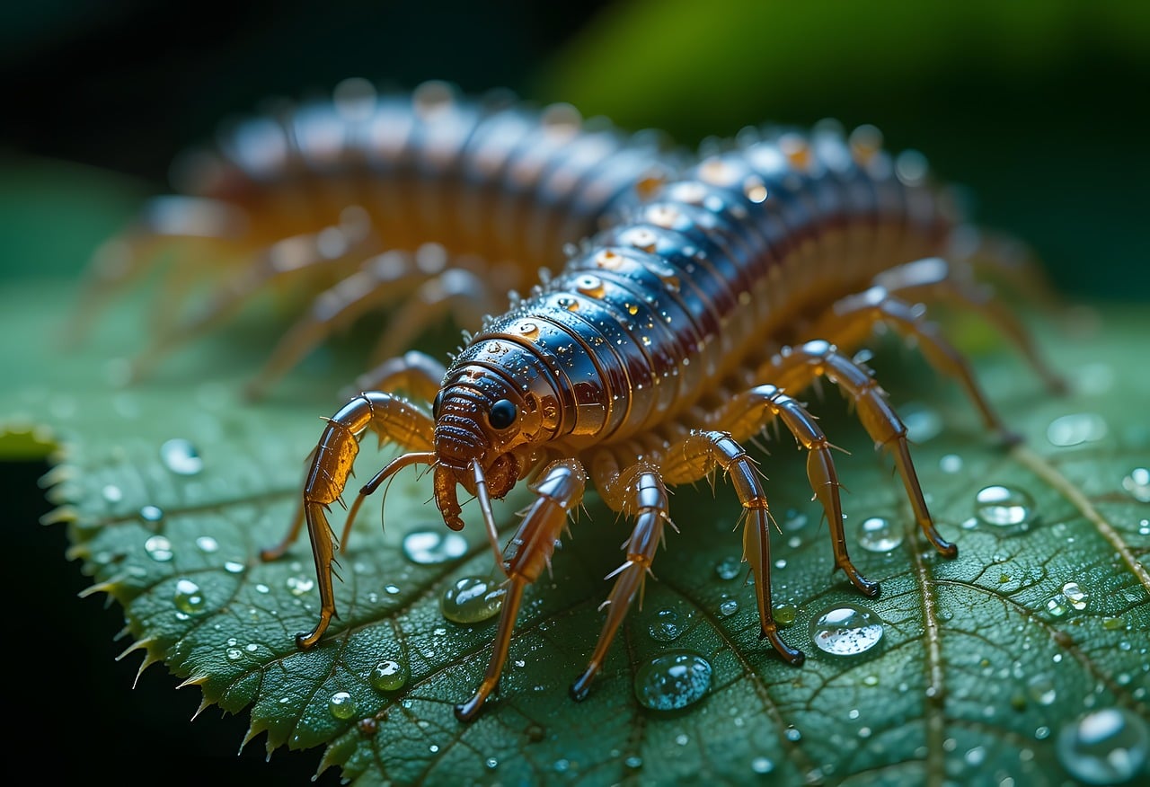 Download Ai Generated, Centipede, Leaf. Royalty-Free Stock Illustration ...