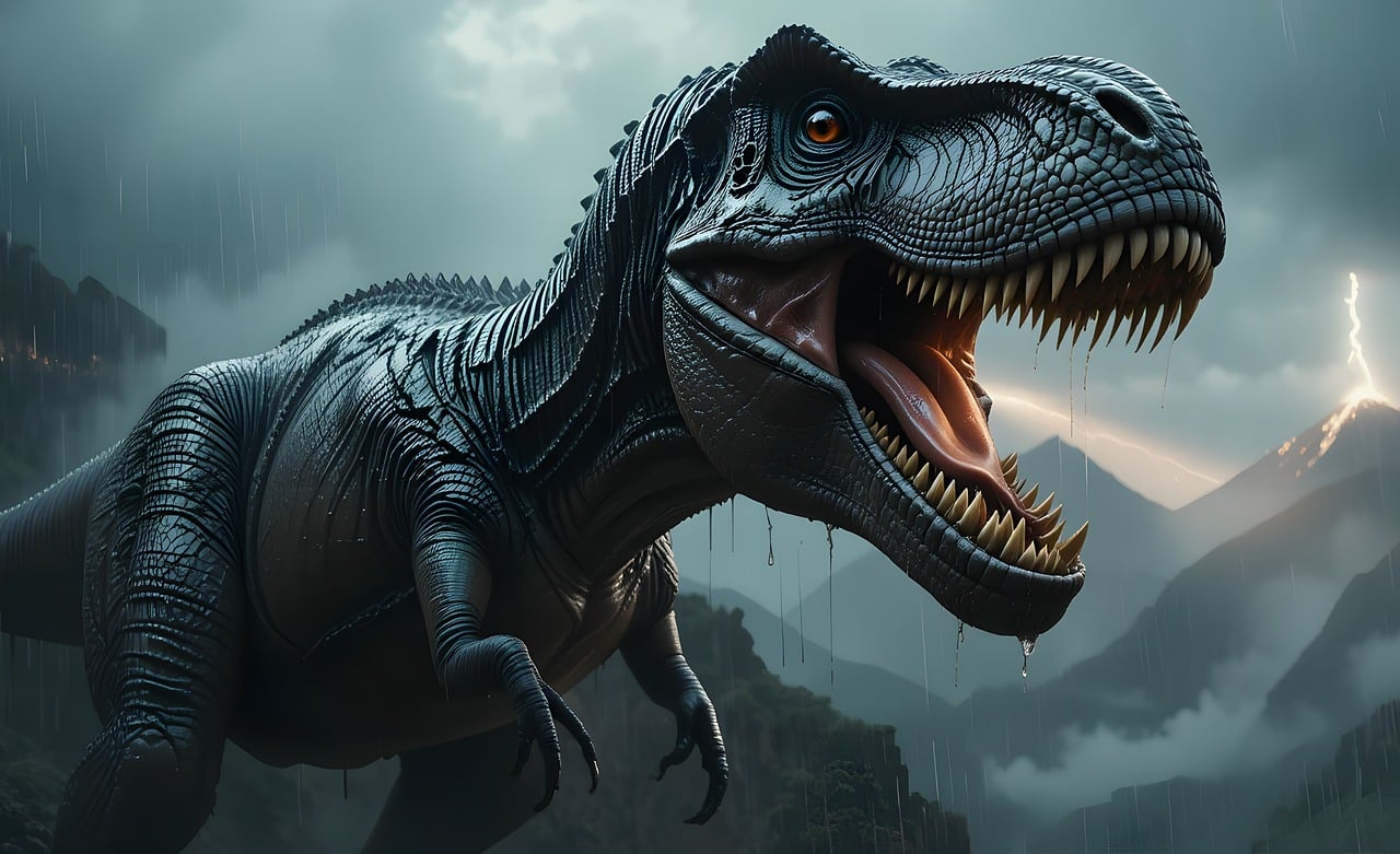 Download Dinosaur, T Rex, Nature. Royalty-Free Stock Illustration Image ...