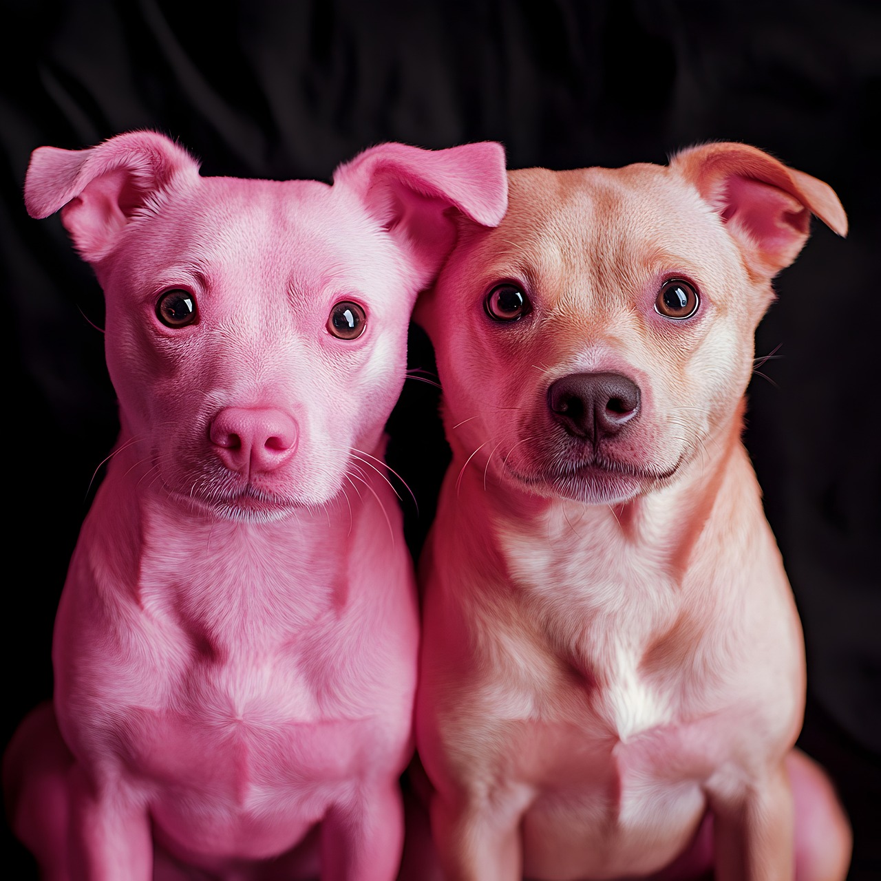 Download Ai Generated, Cute Dogs, Pink Dogs. Royalty-Free Stock ...