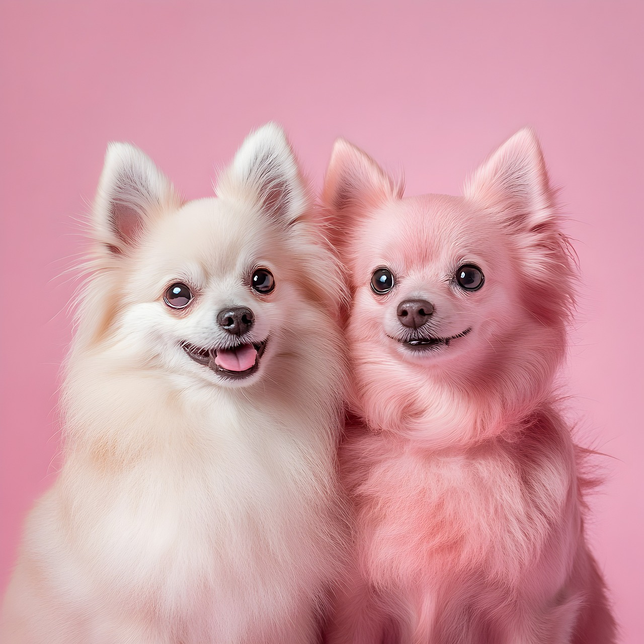 Ai Generiert Süße Hunde Rosa - Kostenloses Bild auf Pixabay
